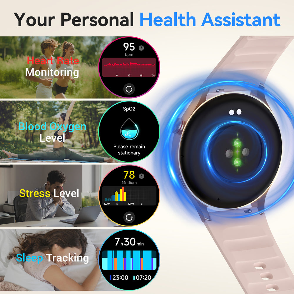 Fitpolo AR-01 Smart Watch with Bluetooth Call & Answer / 1.32" AMOLED