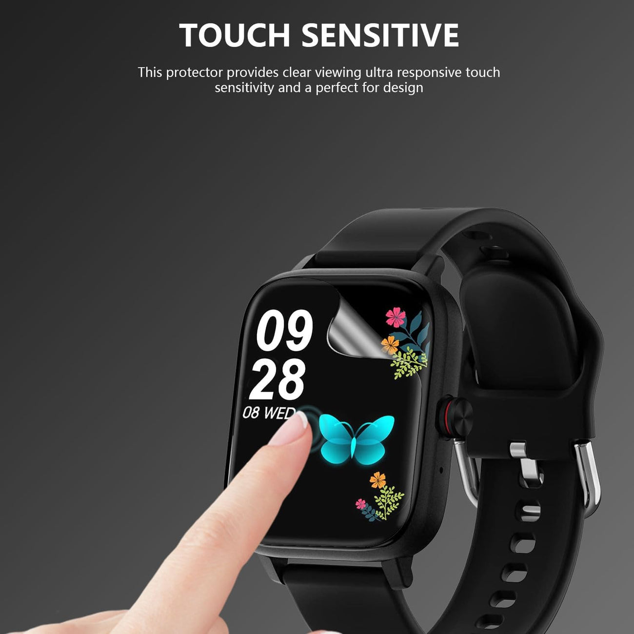 Fitpolo 2-Pack 1.8" Smart Watch Screen Protector for ID208Plus/ IDW13